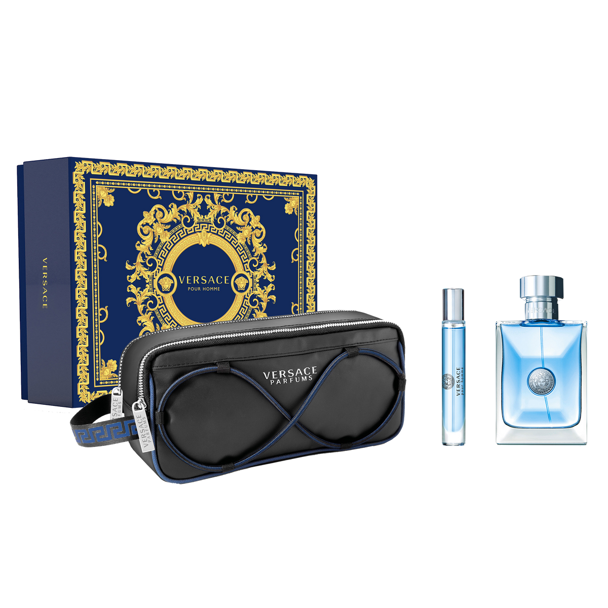 Set Versace Pour Homme 3pc. Edt 3.4oz Spray – Alberto Cortes Cosmetics ...